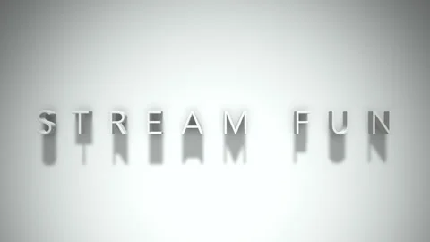 stream fun 3D title animation with shado... | Stock Video | Pond5