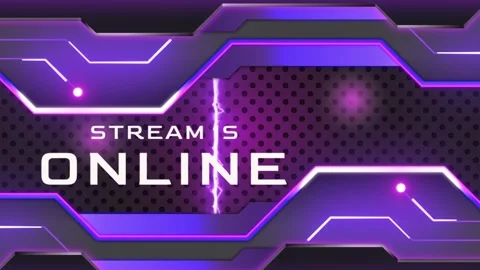 Stream Overlay Screen. Gradient Saber St... | Stock Video | Pond5