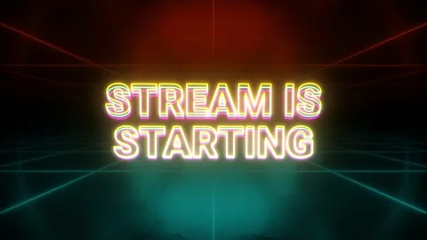 Stream starting animation retro backgrou... | Stock Video | Pond5