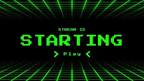 Stream is starting pixel art looping, st... | Stock Video | Pond5