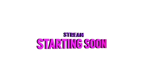 stream starting soon 3d text animation w... | Stock Video | Pond5