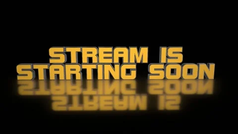 Stream Is Starting Soon 3d Yellow Text | Stock Video | Pond5