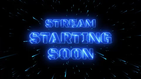stream starting soon neon animated start... | Stock Video | Pond5