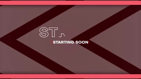 Stream Starting Soon Red Color Backgroun... | Stock Video | Pond5