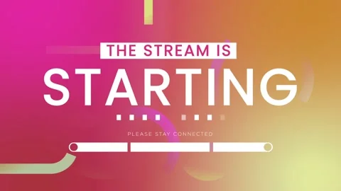 The Stream is Starting. Streaming Panel.... | Stock Video | Pond5