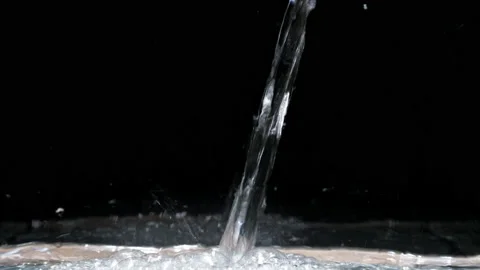 Stream of water drops down in aquarium o... | Stock Video | Pond5
