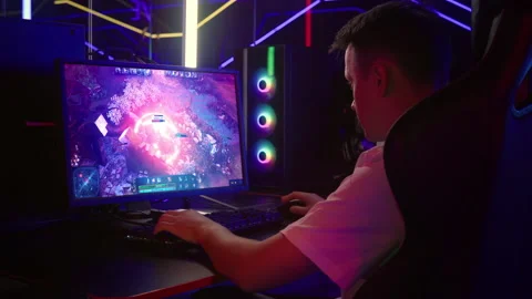 Streamer gains the victory after killing... | Stock Video | Pond5