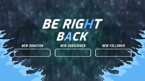 Streaming Background with Big Blue Waves... | Stock Video | Pond5