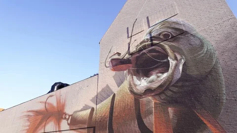 Street art / Graffiti by Wes21 and Onur ... | Stock Video | Pond5