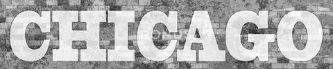 Street art lettering of CHICAGO: Graphic #185490521