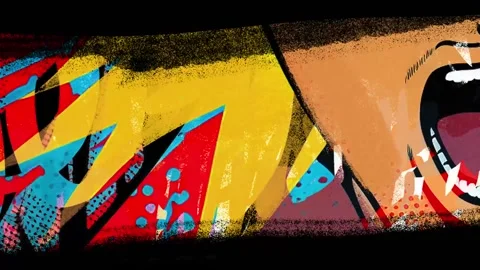 street art textured animation. transitio... | Stock Video | Pond5