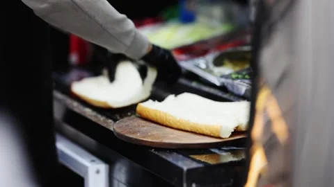 Street food, fast food. The process of m... | Stock Video | Pond5