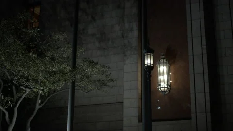 Street Light Liminal City Life Night Sce... | Stock Video | Pond5