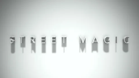 street magic 3D title animation white te... | Stock Video | Pond5