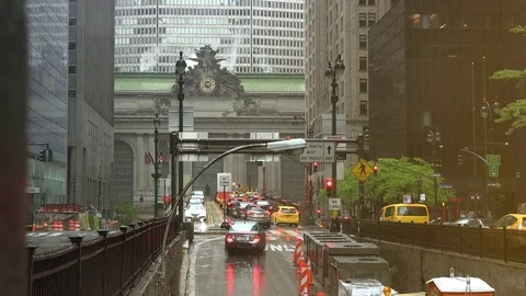 Street scenes with commuters and cars ne... | Stock Video | Pond5