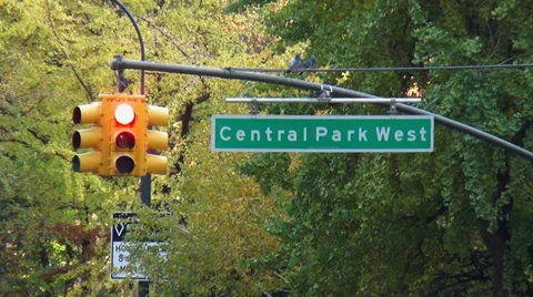 Central Park Sign Stock Videos – Royalty-Free HD & 4K Videos