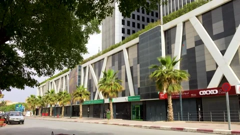 Street view of Setif downtown. Park Mall... | Stock Video | Pond5