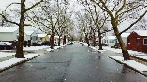 Snow Neighborhood Stock Video Footage | Royalty Free Snow Neighborhood ...