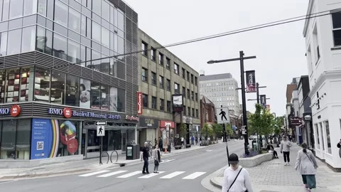 Street view of Spring Garden Road with p... | Stock Video | Pond5