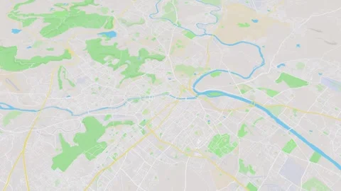 Streets Pune map background loop. Spinni... | Stock Video | Pond5