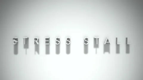 stress stall 3D title animation white te... | Stock Video | Pond5