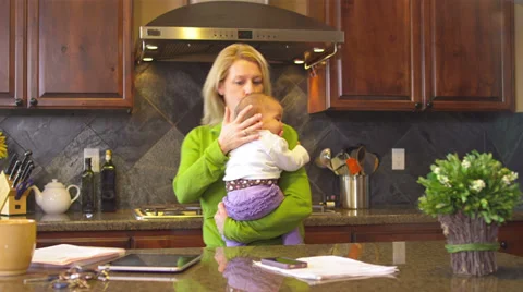 Multitasking Mom Stock Video Footage | Royalty Free Multitasking Mom ...