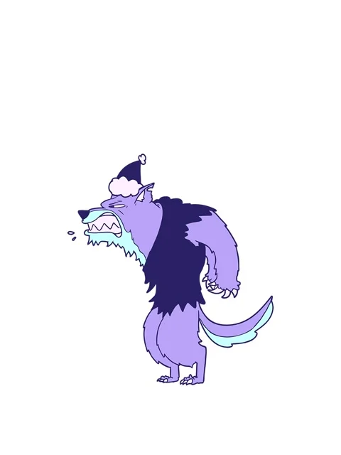 stretching up animation of angry werewol... | Stock Video | Pond5