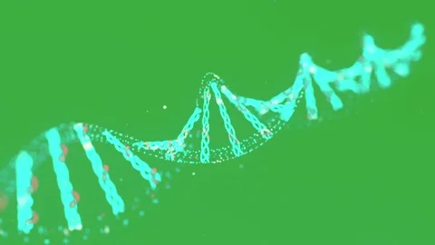 String of DNA on green screen | Stock Video | Pond5