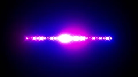 Strip of Lights Line of Flashing Lights | Stock Video | Pond5
