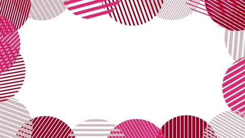 Striped circles frame background (red, s... | Stock Video | Pond5