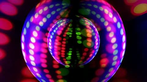 Strobe Light Graphic Equalizer Sphere | Stock Video | Pond5