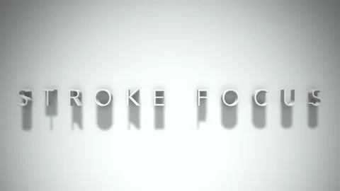 stroke focus 3D title animation white te... | Stock Video | Pond5
