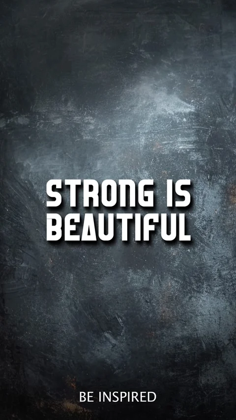 Strong is Beautiful Fitness Title Of Dig... | Stock Video | Pond5