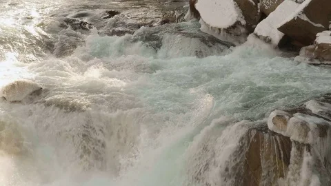 Freezing Current Stock Footage ~ Royalty Free Stock Videos | Pond5