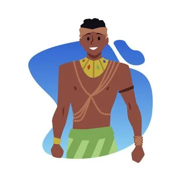African Tribal Man Clipart