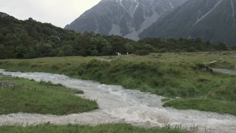 Strong river run off from the mountain c... | Stock Video | Pond5