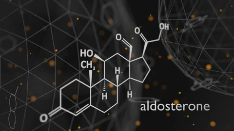 Structural chemical formula of aldostero... | Stock Video | Pond5