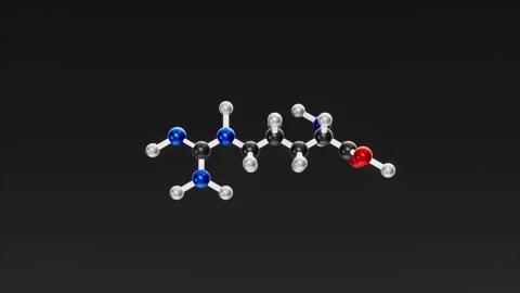 Structural chemical formula of the Argin... | Stock Video | Pond5