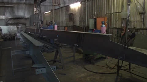 Structural Steel Fabrication Stock Footage ~ Royalty Free Stock Videos ...