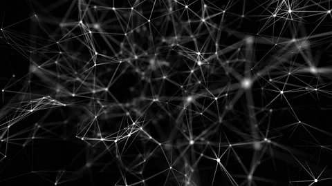 The structure of entangled lines and dot... | Stock Video | Pond5