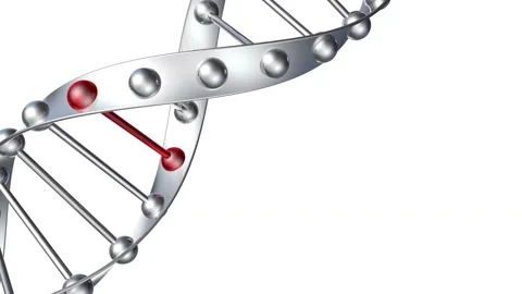 The structure of the looped DNA rotates ... | Stock Video | Pond5
