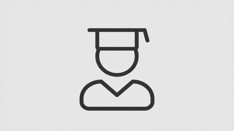 Student animated icon | Stock Video | Pond5