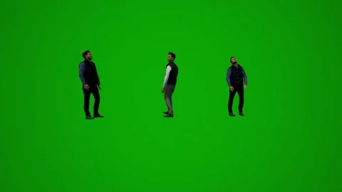 Student boy on green screen walking, dan... | Stock Video | Pond5