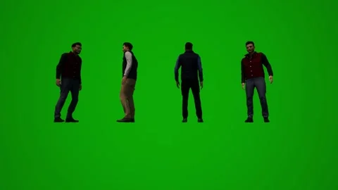 Student boy on green screen walking, dan... | Stock Video | Pond5