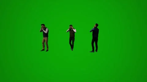 Student boy on green screen walking, dan... | Stock Video | Pond5