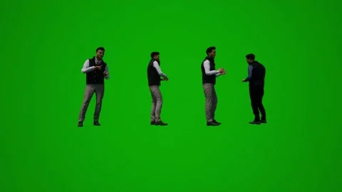 Student boy on green screen walking, dan... | Stock Video | Pond5