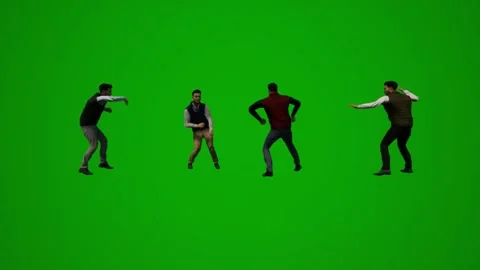 Student boy on green screen walking, dan... | Stock Video | Pond5