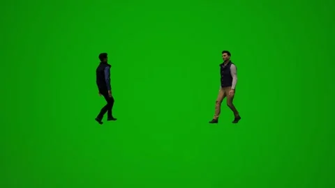 Student boy on green screen walking, dan... | Stock Video | Pond5