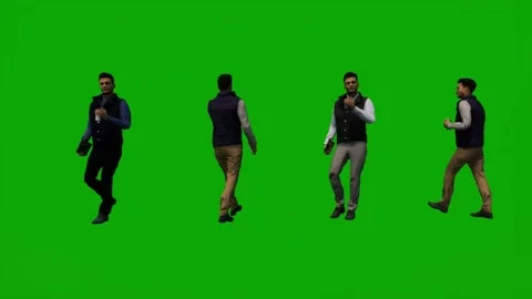Student boy on green screen walking, dan... | Stock Video | Pond5