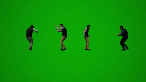 Student boy on green screen walking, dan... | Stock Video | Pond5